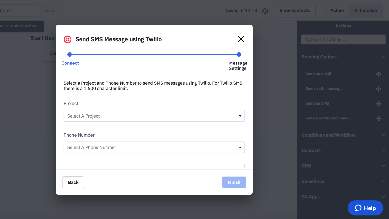 Twilio SMS Integration & App | ActiveCampaign